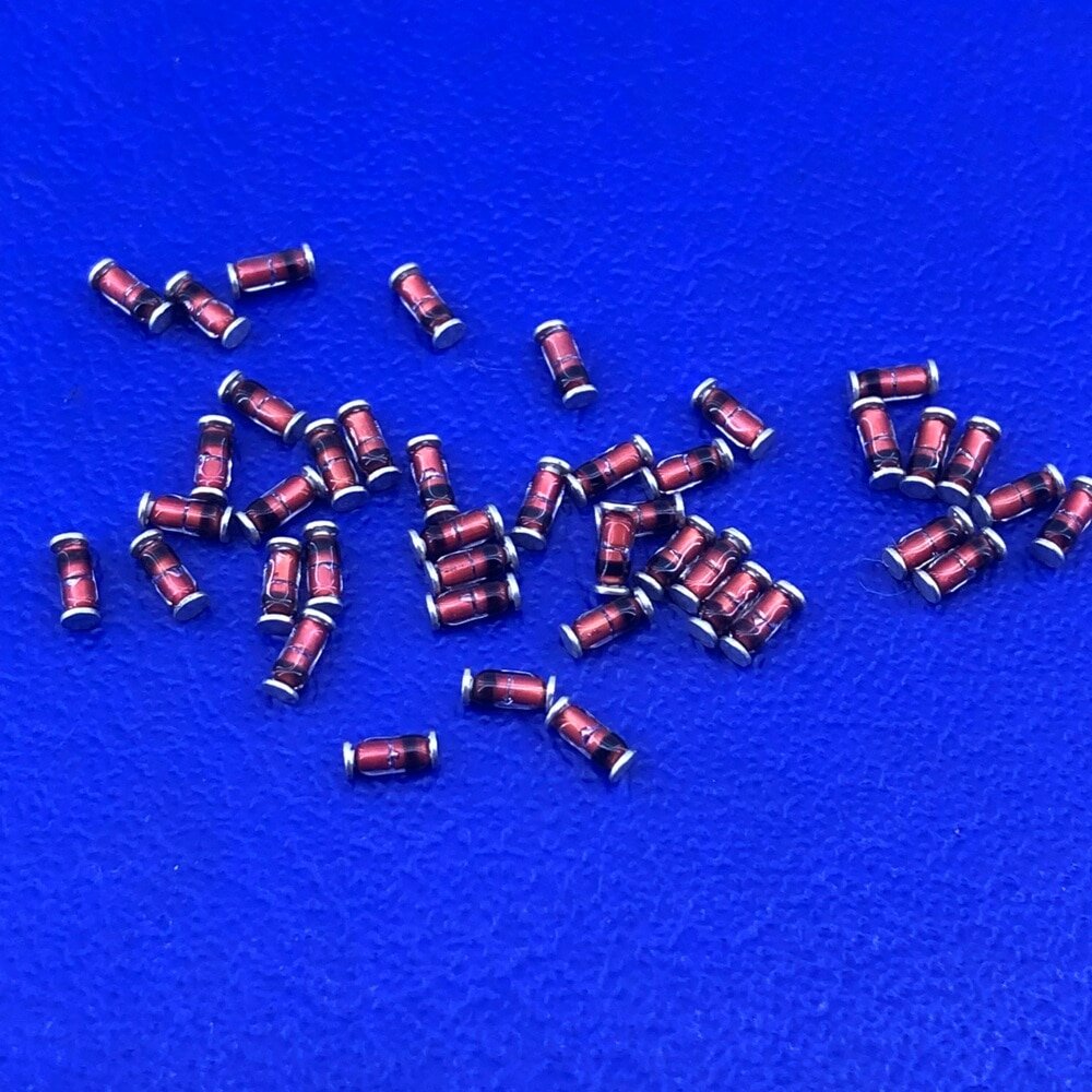 20 штук SMD диод MELF BAS32L 75V 200мА SOD-80C BAS32 Быстродействующий переключающий диод
