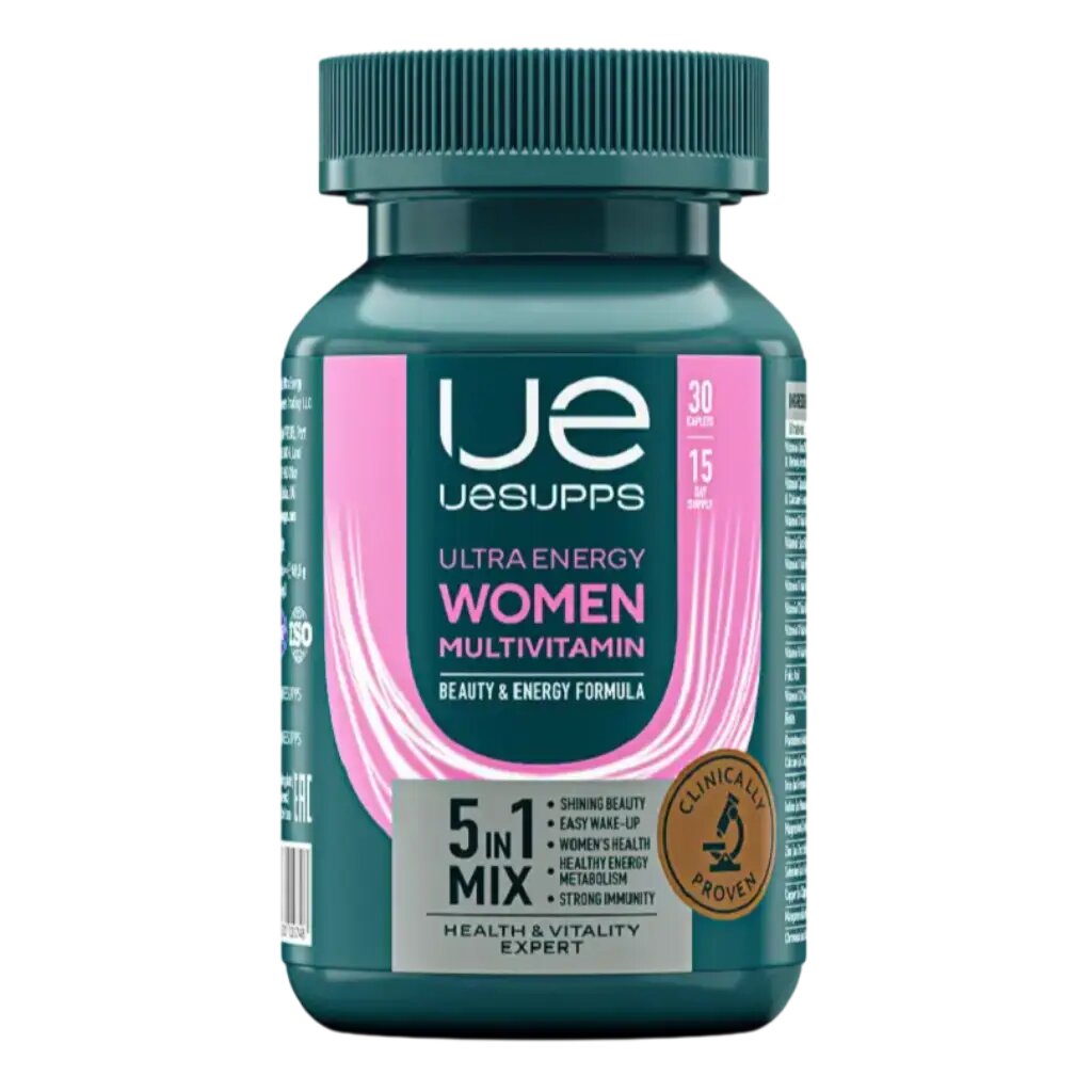 Уесаппс Ультра Энерджи Вумен Мультивитамин Формула/UESUPPS Ultra Energy Women Multivitamin Formula таблетки массой 1650 мг 30 шт