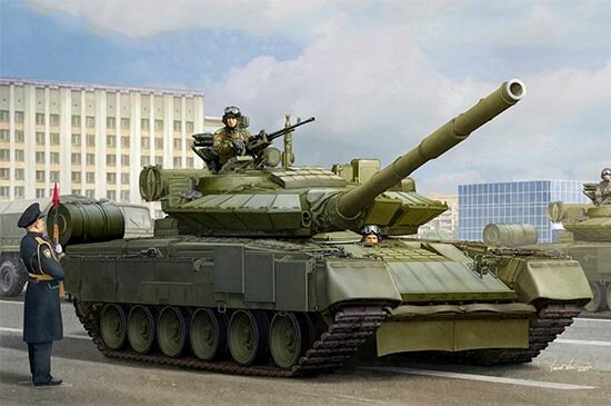 1/35 Российский основной боевой танк Т-80БВМ (Морская пехота) Сборочная модель