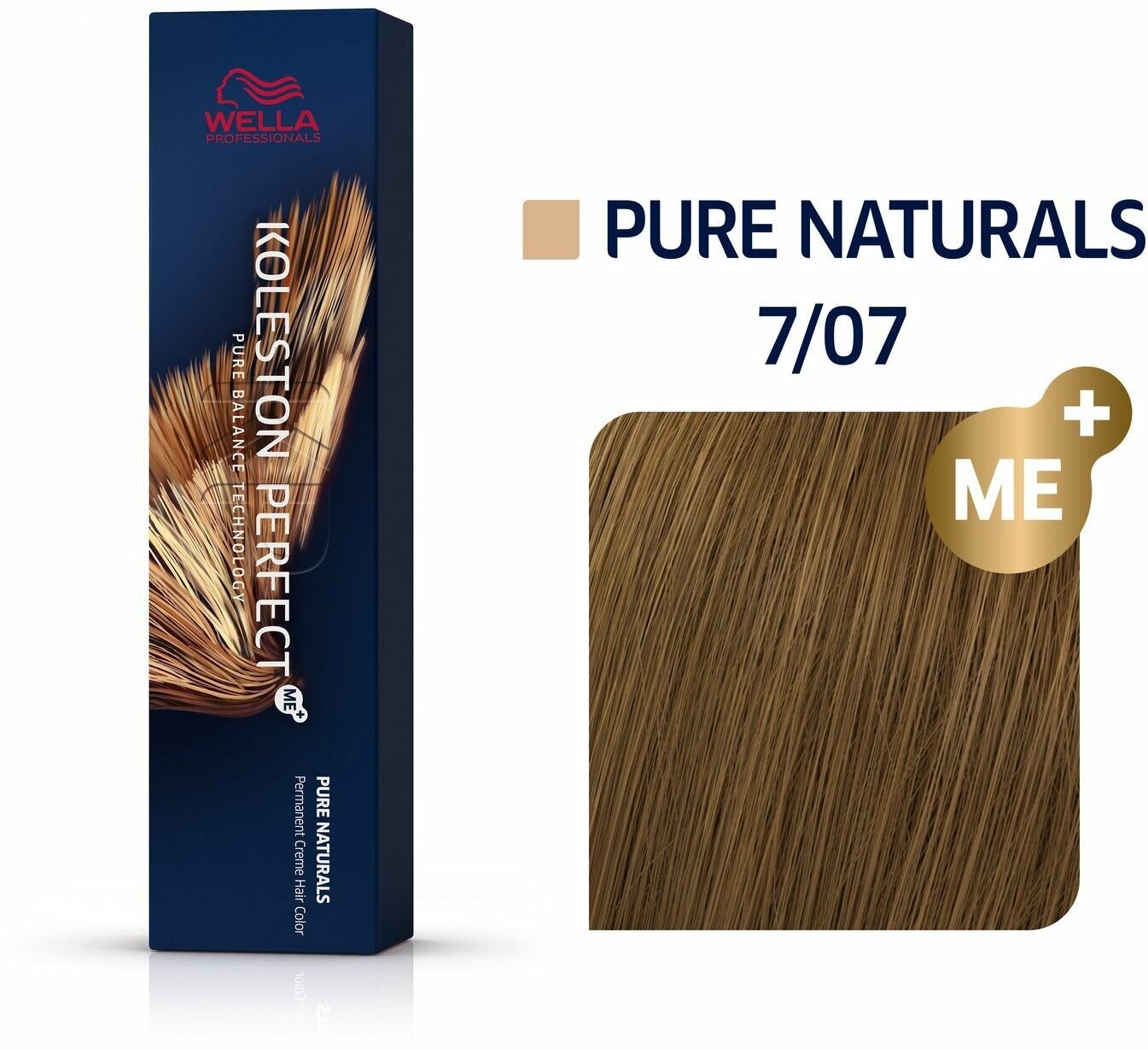 Wella Professionals Koleston Perfect Me+ Профессиональная стойкая крем-краска для волос 7/07 Олива, 60 мл