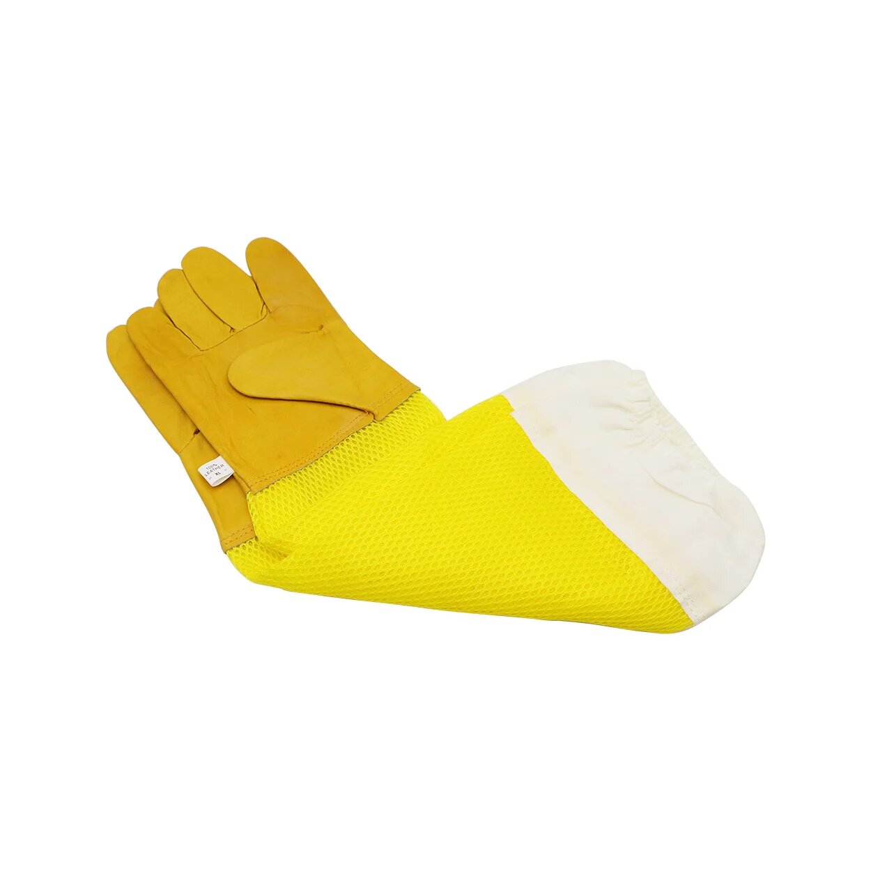 Перчатки пчеловодческие из овчины, желтые, XL