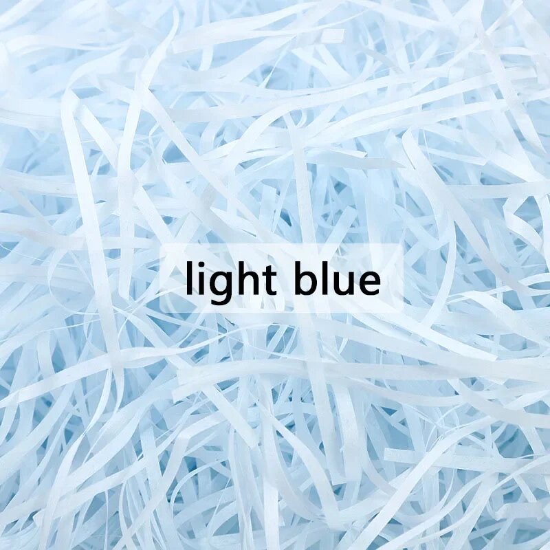 Мятая бумага рафия Light blue, 20г