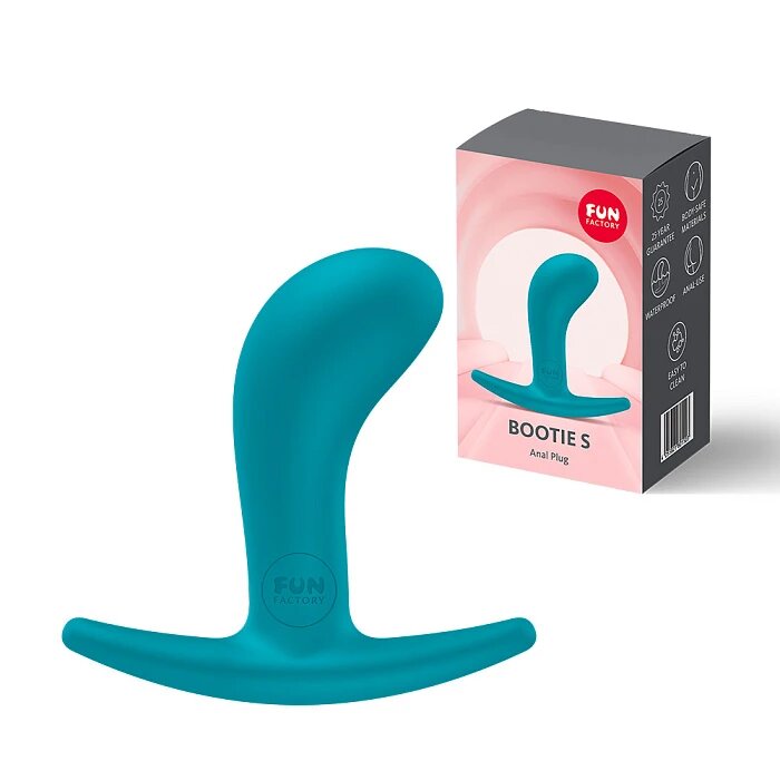 Анальная миниатюрная пробка Fun Factory«Bootie S» голубая, Китай