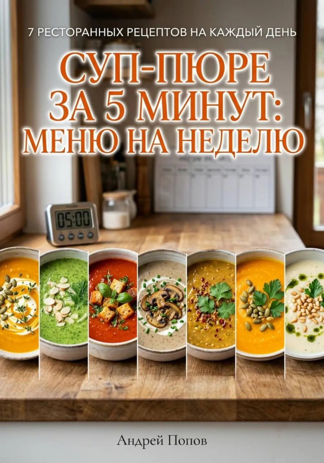 Суп-пюре за 5 минут: меню на неделю [Цифровая книга]