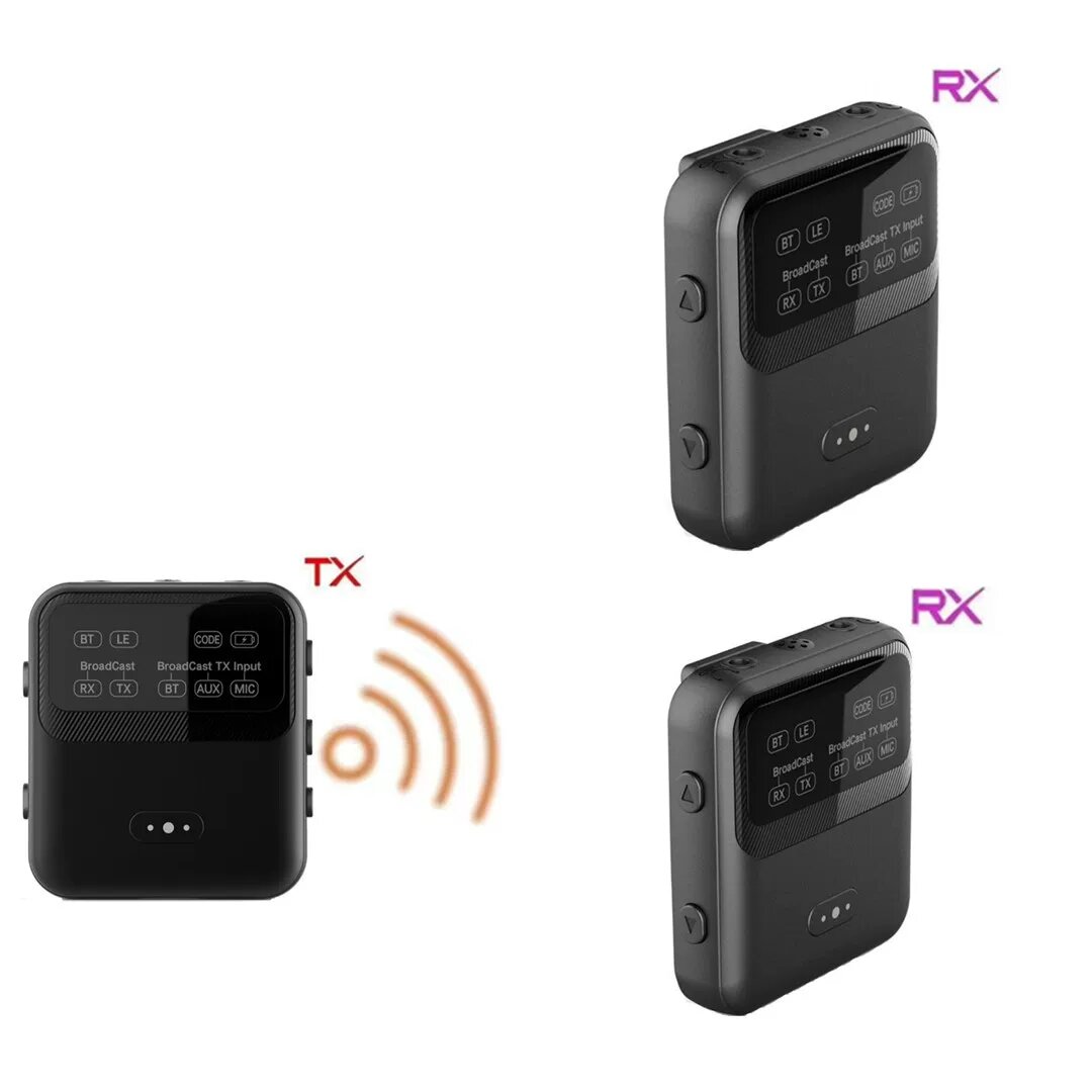 LE523 5,4 Bluetooth аудио передатчик-приемник с встроенным микрофоном для подключения двух приемников, подходит для