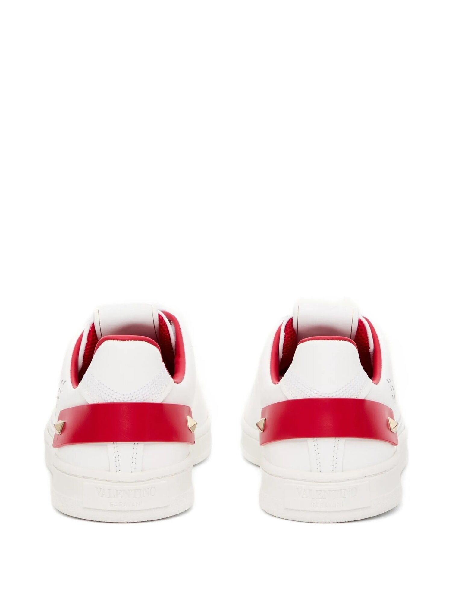 Кроссовки Valentino Backnet calfskin sneakers, размер 36, бежевый/белый — фото 1