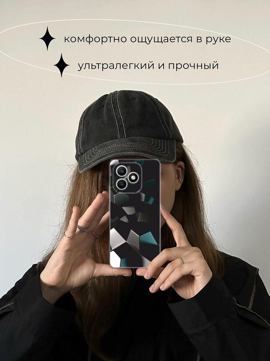 Силиконовый чехол на Honor X8d / Хонор X8d с принтом Геометрия 20 — фото 1