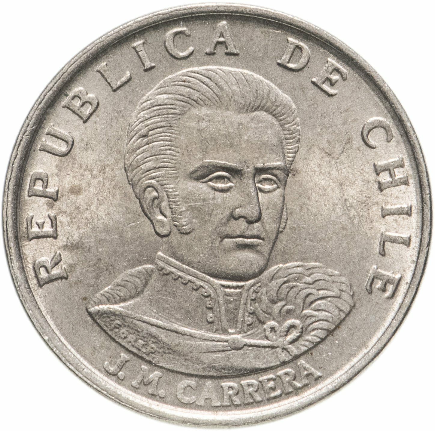 Чили 1 эскудо escudo 1972, Мельхиор медь-никель, в сохранности XF