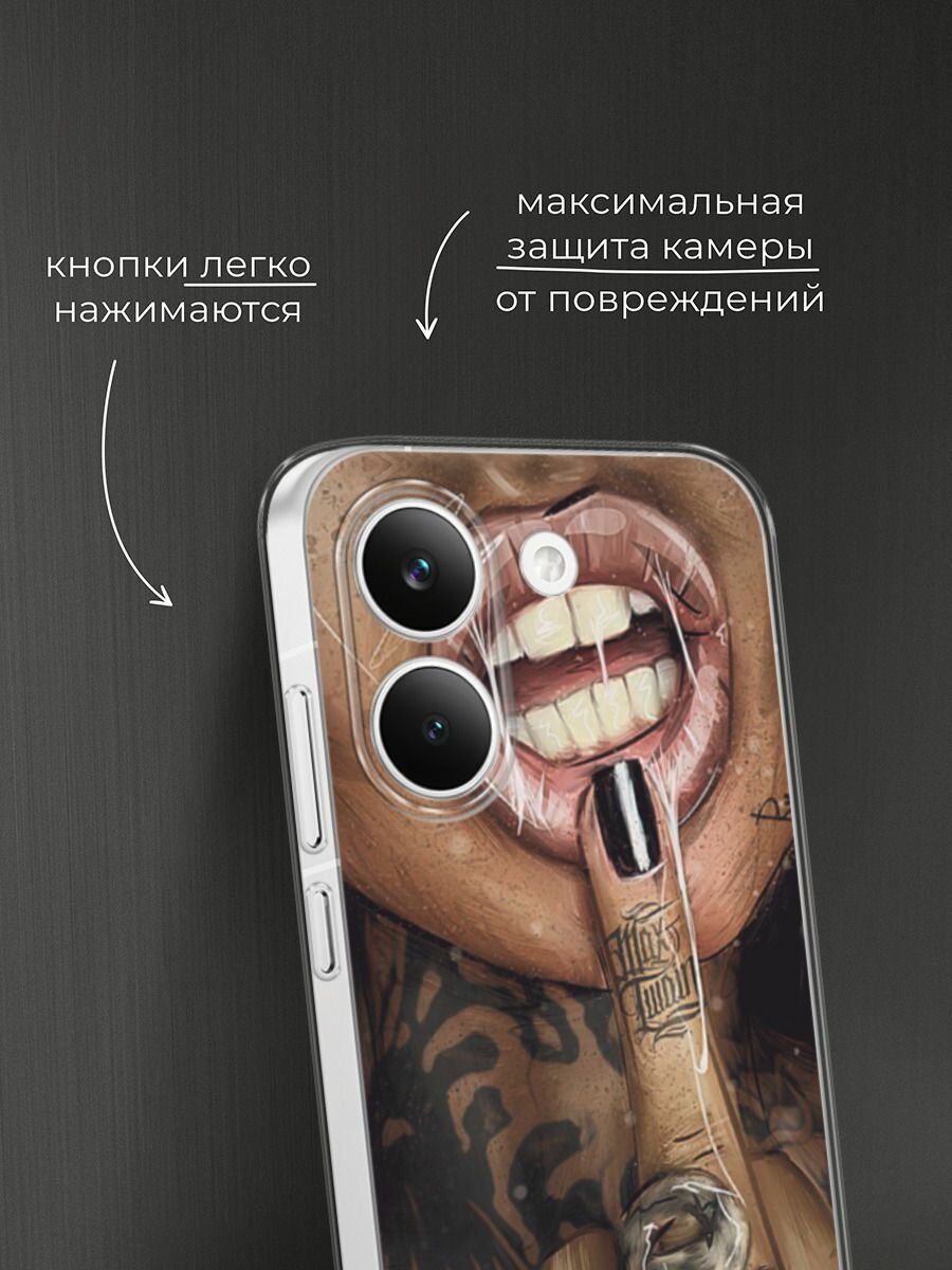 Чехол на Poco X8 Pro / Поко X8 Про с принтом Девушка с татуировками — фото 1