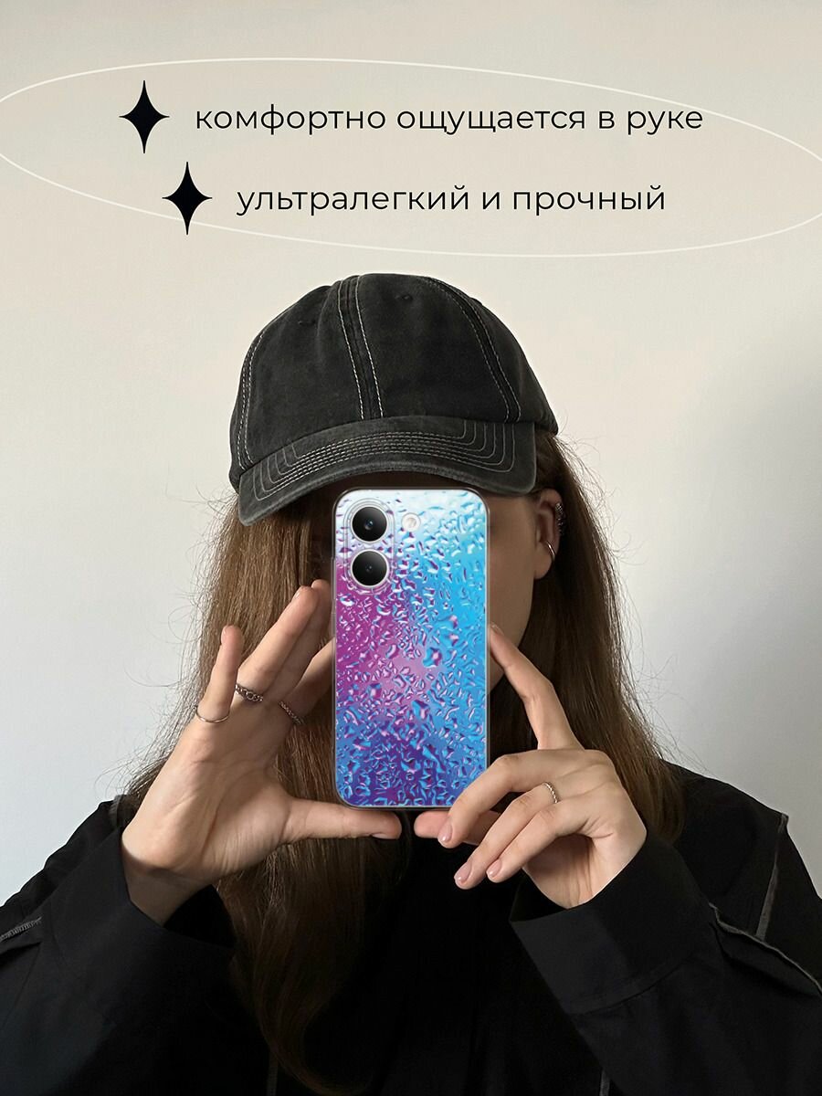 Чехол на Poco X8 Pro / Поко X8 Про с принтом Капли на стекле — фото 1