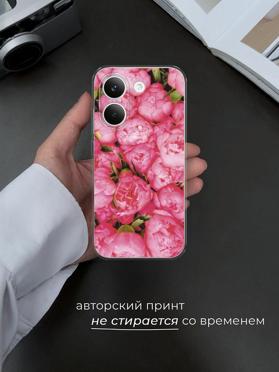 Чехол на Poco X8 Pro / Поко X8 Про с принтом Прекрасные пионы — фото 1