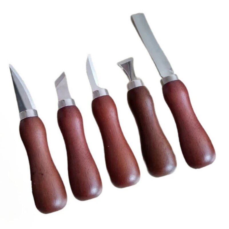 Набор ножей для резьбы по дереву Brown-5PCS, 5 шт.