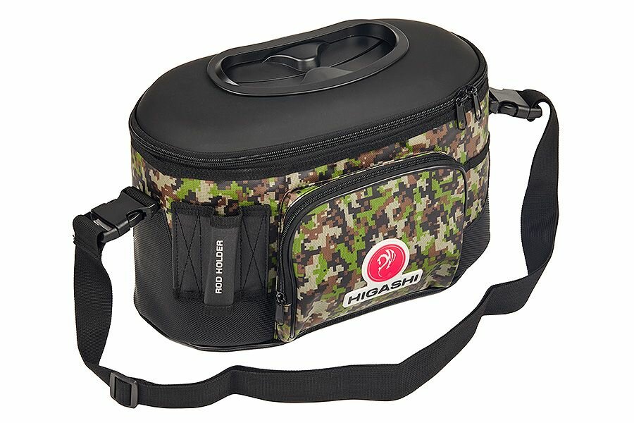 HIGASHI Термокан рыболовный Live bait box 7.5L, #Green Digital Camo