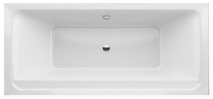Акриловая ванна ALBA SPA Barselona 2.0 без опоры 180x80, пристенная, белая, глянцевая, прямоугольная
