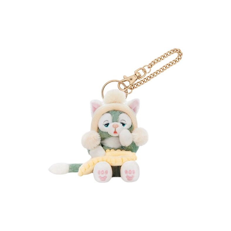 Disney x DISNEYLAND Duffy и Friends Коллекция Soft Dreams Джелатони Кольцо для ключей Плюшевые брелки 9 см Длина тела