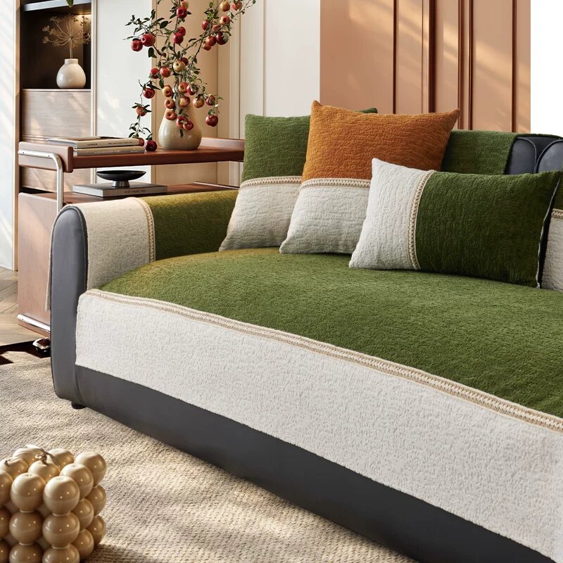 Чехол для диванной подушки Yuman Home из шенилла: легкий люкс, высококачественный, простой, современный, фиксированный,