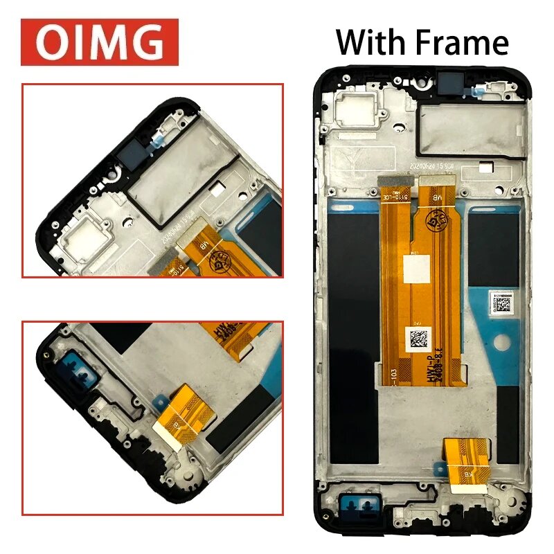 Дисплей в сборе с рамкой для Realme C61 RMX3939, 6.74"