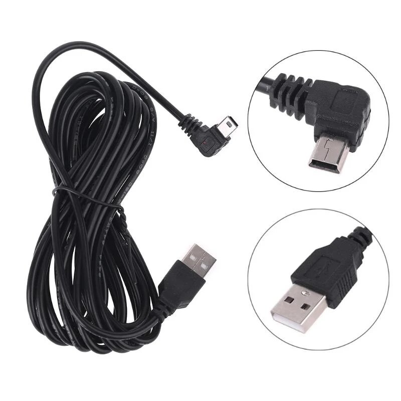 Кабель Mini USB - USB, 3.5 м, Черный (L)