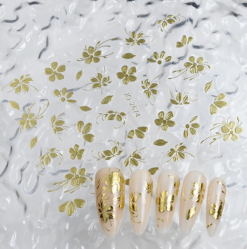 Наклейки для ногтей золотые CCJO2674gold