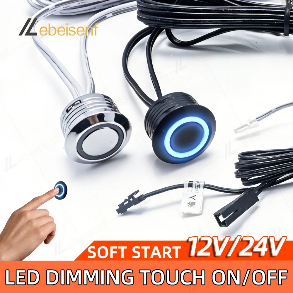 Черный сенсорный диммер LEBEISENF для LED подсветки