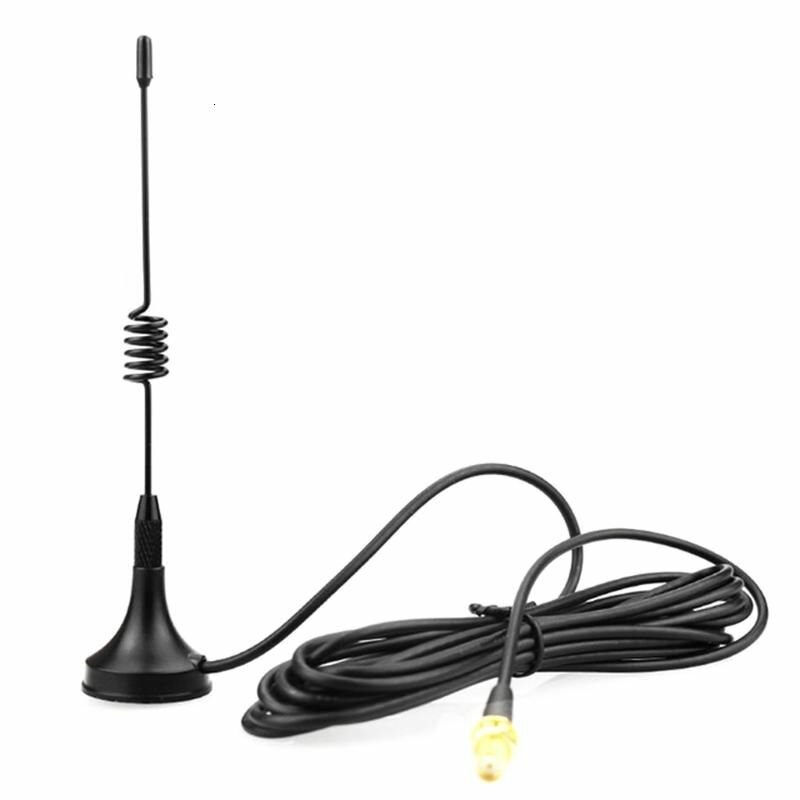 Портативная мини-автомобильная антенна VHF с SMA-female для рации Quansheng Baodao/Baofeng UV5R, чёрная, 2–3 м кабель