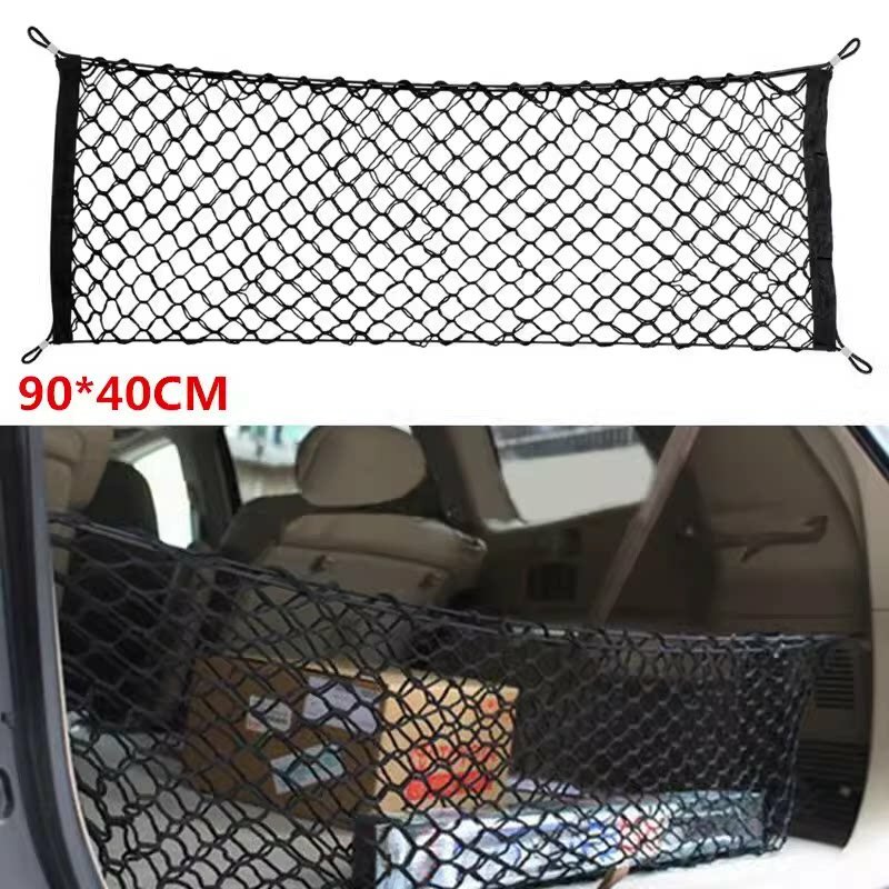 Прочная двухуровневая вертикальная сеть для багажника автомобиля, 90x40 см (35.4x15.7 дюймов) для моделей Volvo XC60/S90