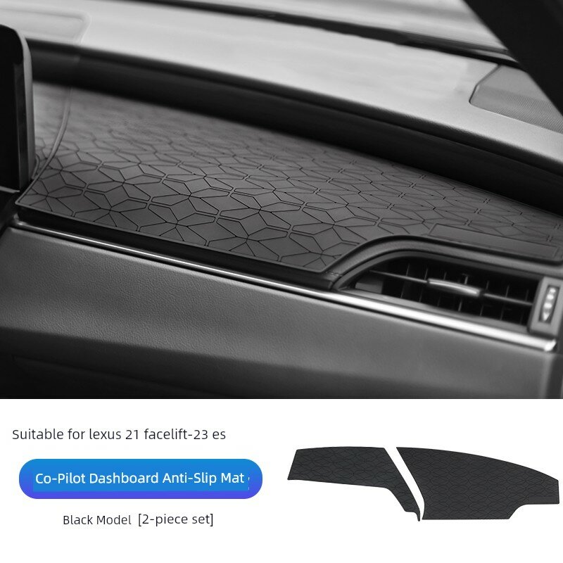 Черный противоскользящий коврик для приборной панели Lexus ES 2022-2024, двухкомпонентный автомобильный аксессуар,