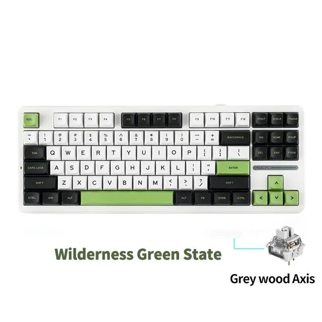 Механическая клавиатура AULA F87 Pro 87 клавиш, Green State