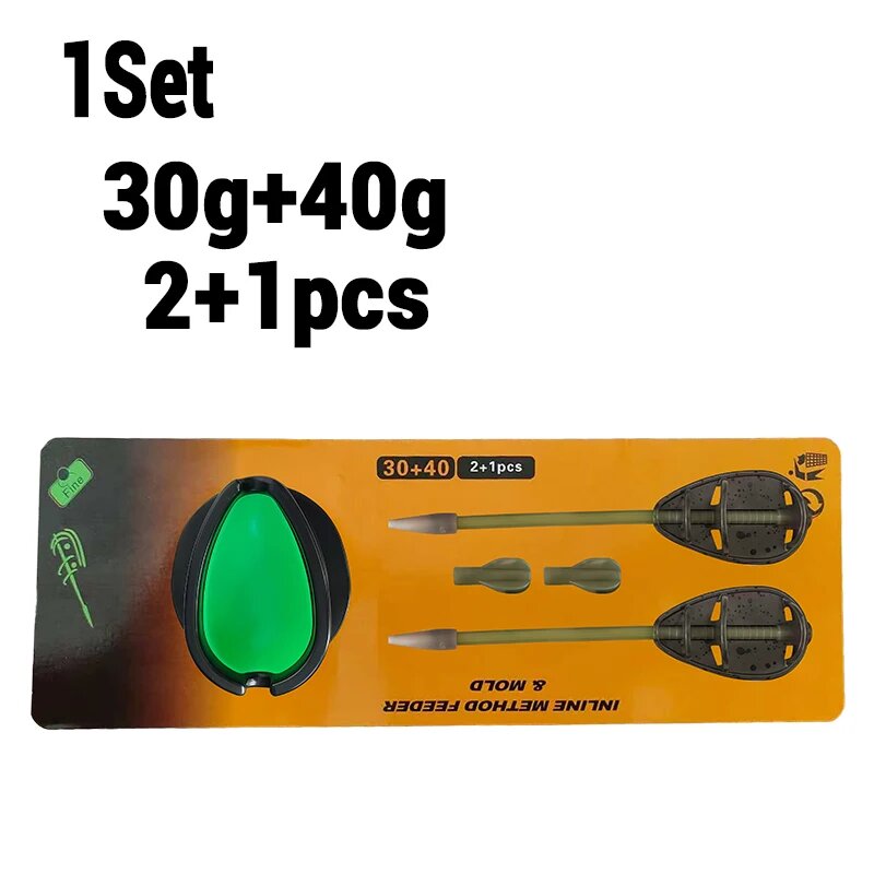 Кормушки рыболовные Inline Method 30г+40г, 2+1 шт