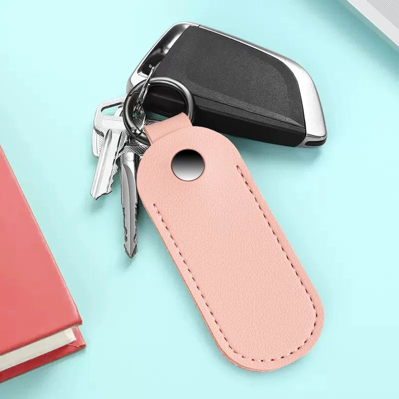 Кожаный розовый чехол для USB-накопителей и U-ключей от Kingston, SanDisk и банковских токенов, защитный кейс