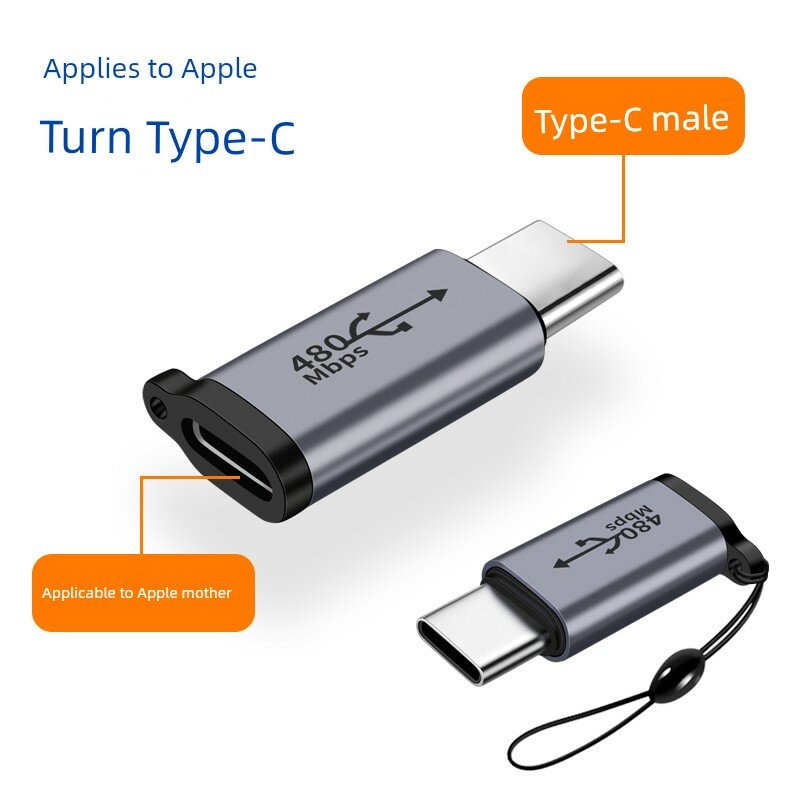 Подходит для Apple Android T-port Type c адаптер «папа-мама» с плоской головкой tpc «мама» конвертер «папа» мини-USB