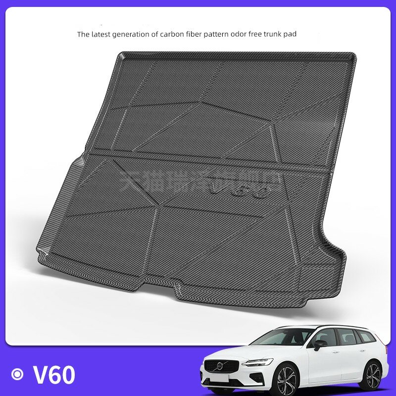 20-25 Volvo V60 Imported Carbon Fiber Pattern Rear Trunk Mat