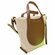 Сумка Longchamp, фактура пэчворк, карамельный
