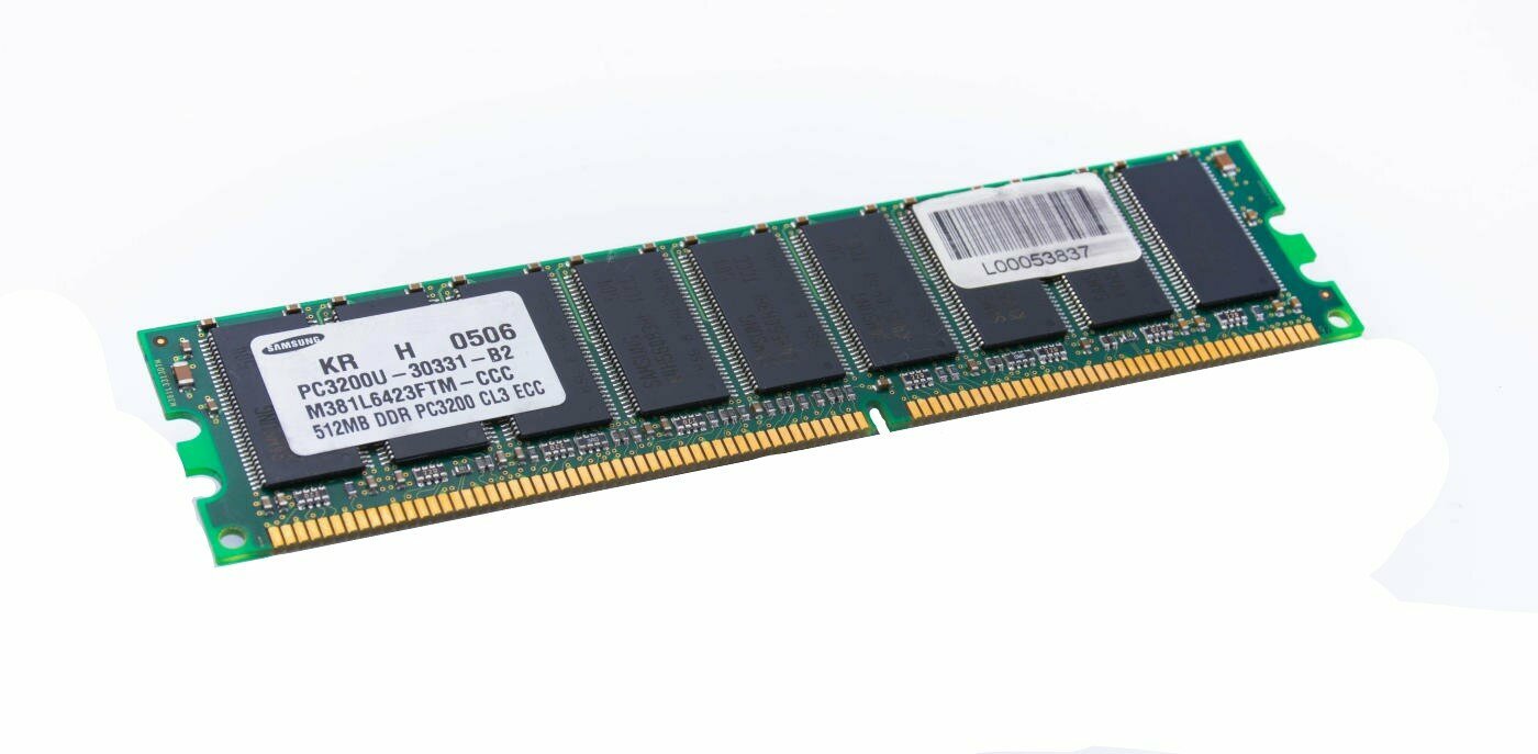 Оперативная память DDR1 512Mb Samsung PC3200U
