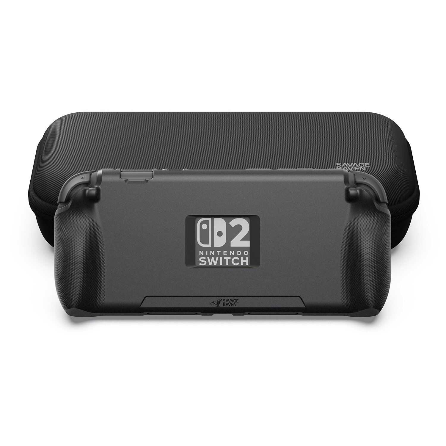 Чехол StandGrip + кейс EDC для Nintendo Switch 2 Savage Raven by Skull & Co, чехол с подставкой и удобным хватом + EDC Case для переноски и хранения картриджей, аксессуаров и консоли Нинтендо Свитч 2