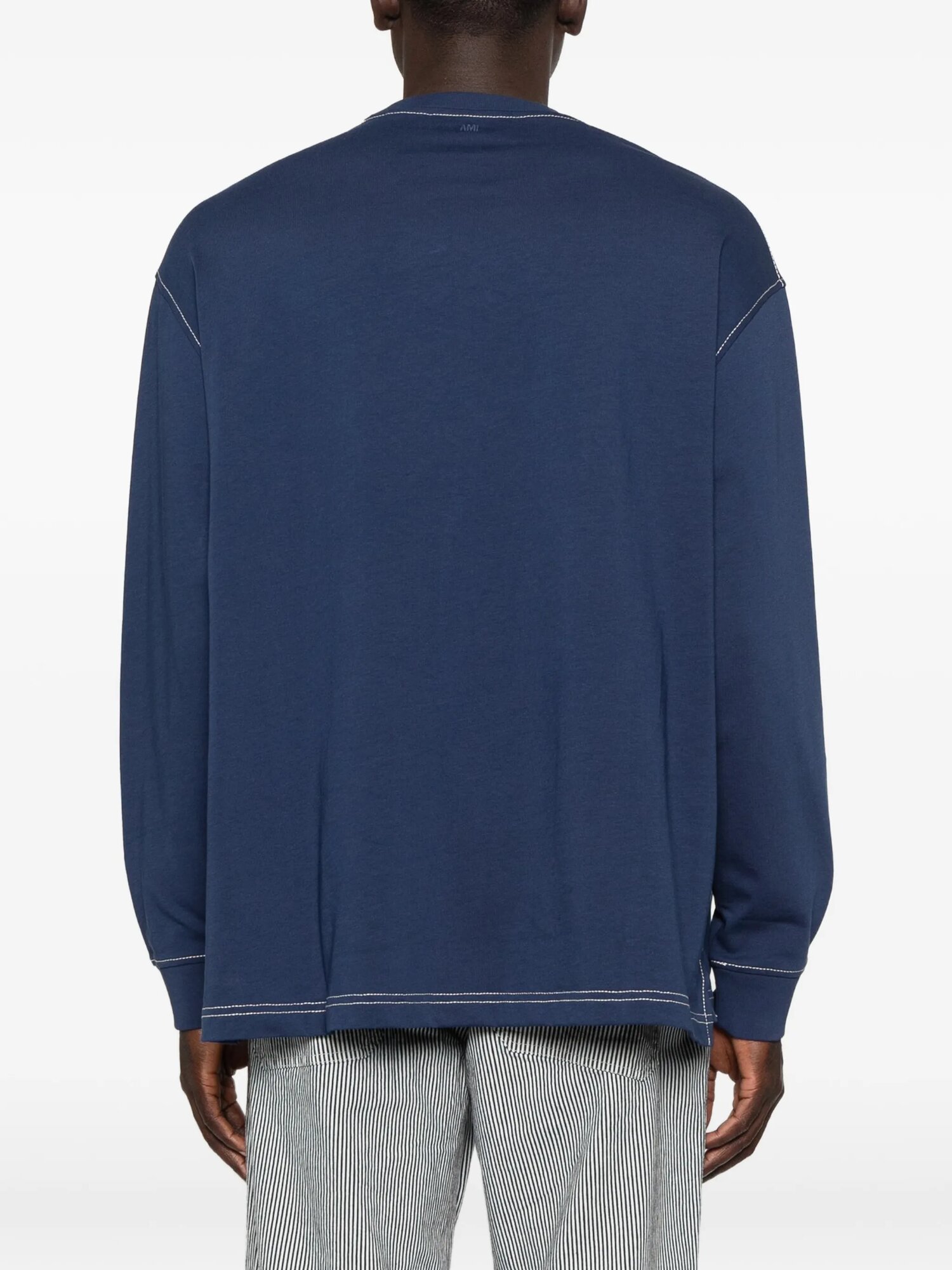 Толстовка Ami Paris Long-sleeves sweatshirt, размер M, , blue — фото 1