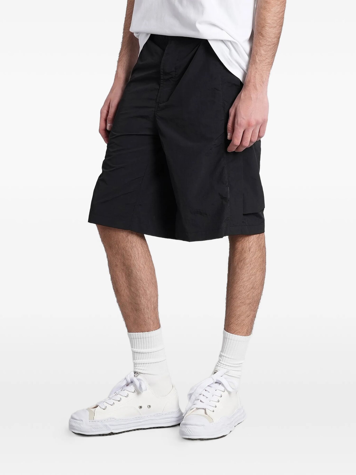 Шорты Maharishi Logo-print cargo shorts, размер 52, черный — фото 1