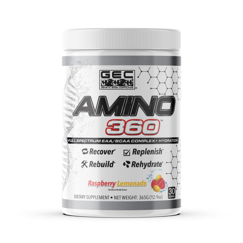 GEC Amino360 365 гр Арбузный Лимонад. Незаменимые аминокислоты. Произведено в США