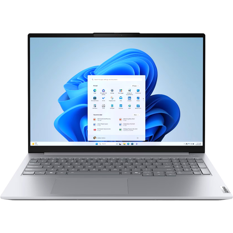 Ноутбук Lenovo ThinkBook 16 G8 IAL 16.0" WUXGA 300nits, U5-225U,16GB DDR5,512GB SSD M.2 2242 NVMe G4, Integrated , FHD Cam, Wi-fi AX 2x2-6E+BT, FPR,45Whr, BKLT KB ENG, No OS , 1Y