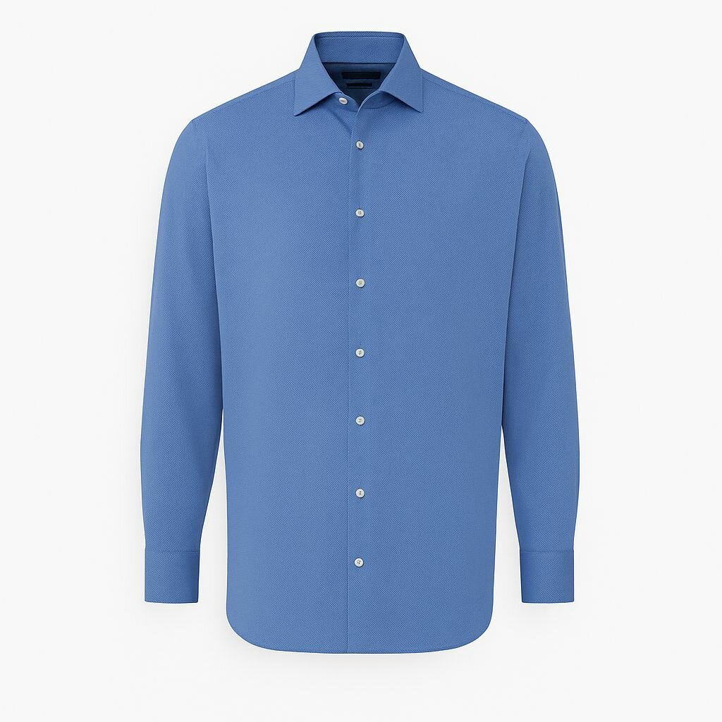 Мужская рубашка NOBEL LEAGUE Slim Fit голубая 41