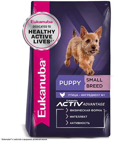 Eukanuba Puppy Small Breed / Сухой корм Эукануба для Щенков Мелких пород с Курицей фас. 800 г