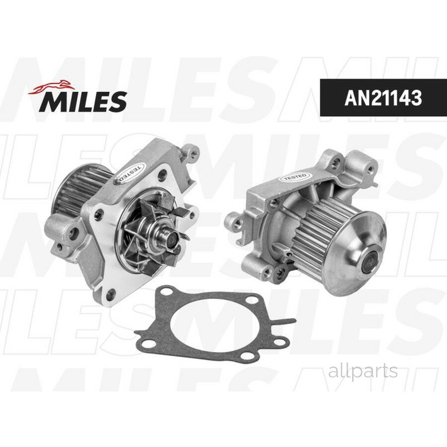 MILES AN21143 Насос водяной MITSUBISHI 1.6/1.8/2.0 95>/VOLVO 1.8 98>