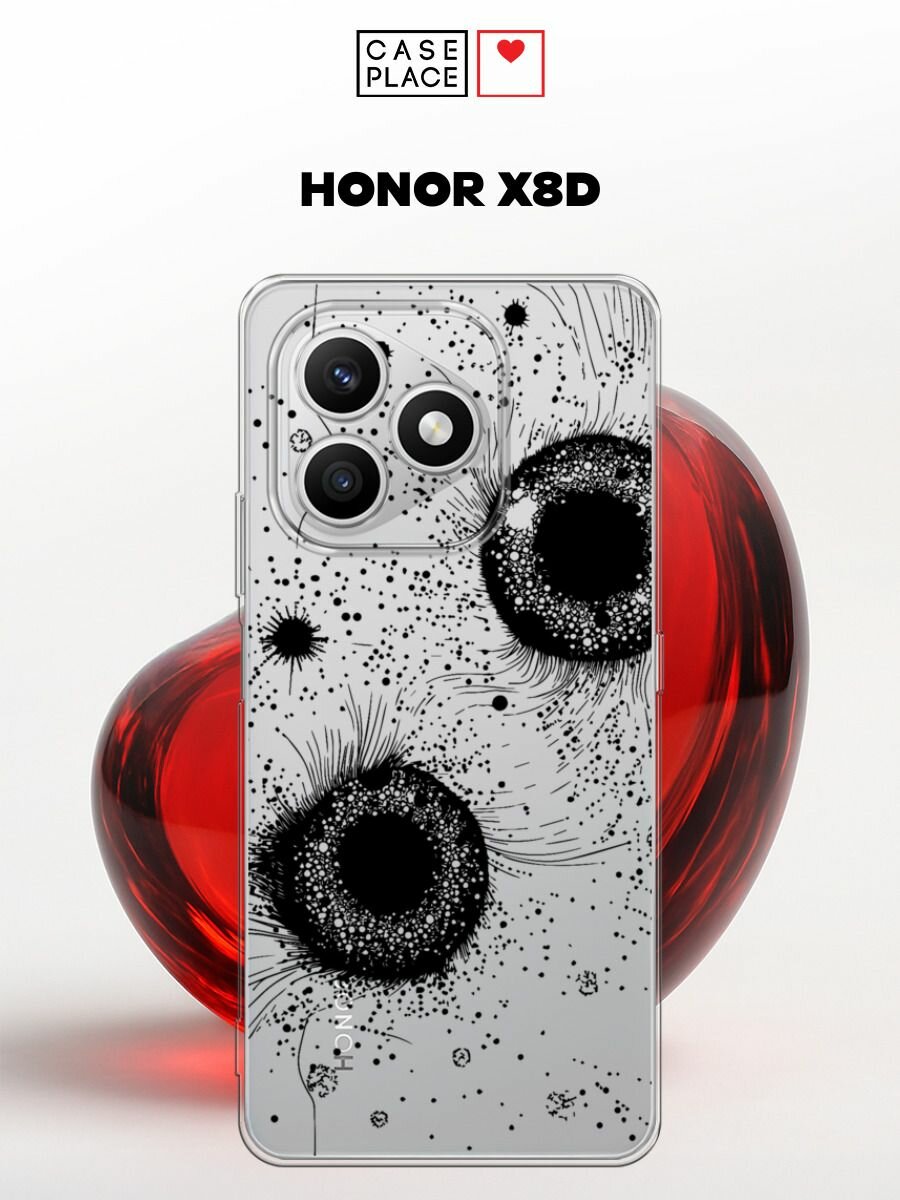 Чехол на Honor X8d / Хонор X8d с принтом Абстракция с кругами