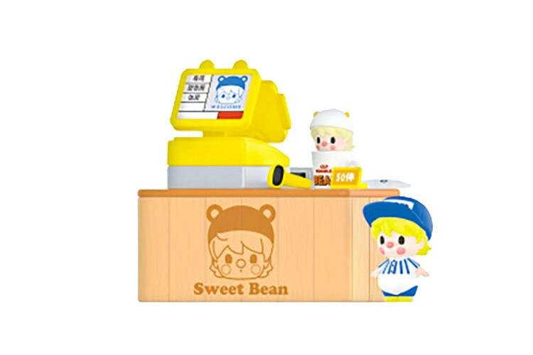 POP MART Little Sweet Bean 24 Hour Convenience Store Secret Box Single/Full Box 9 шт, Confirmed-Checkout Cashier (Open)
