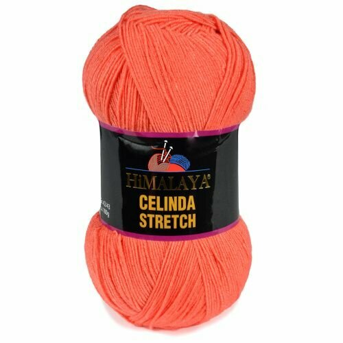 Пряжа Himalaya Celinda stretch 212-07 (2 мотка по 100г/430м) коралл