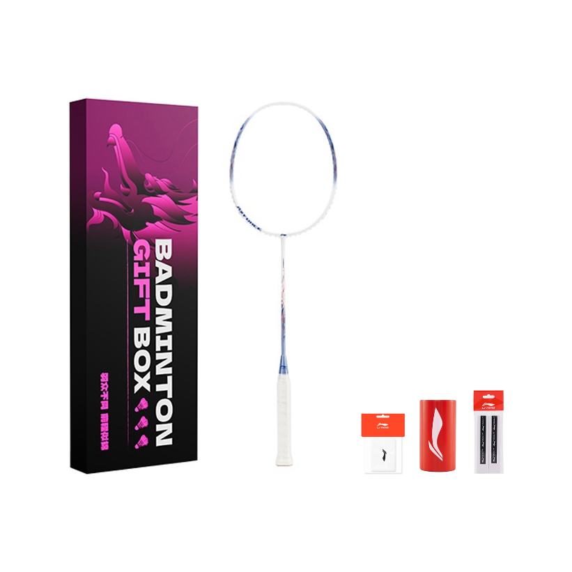 Ракетка для бадминтона унисекс Li Ning Thunder 9 AYPUO19 Carbon Aluminum, атакующий тип, тяжелая голова