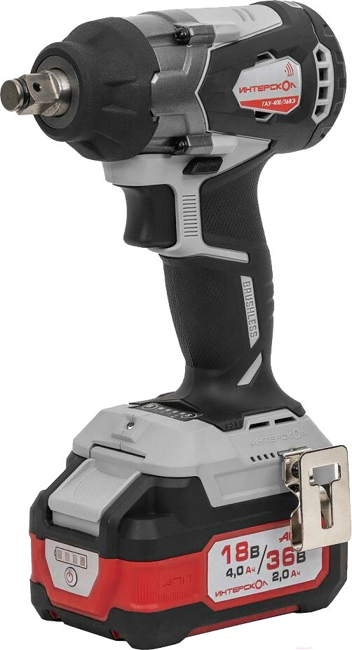 Гайковерт ГАУ-400/36ВЭ ИНТЕРСКОЛ аккум. квад.1/2" 859.0.0.70
