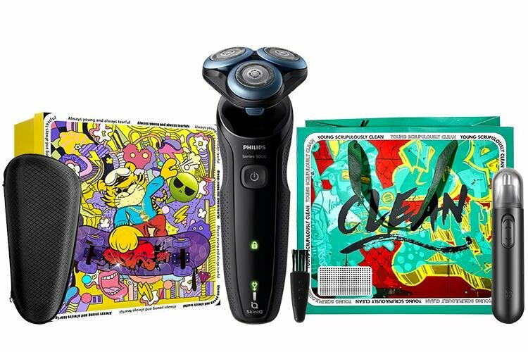 Электробритва мужская PHILIPS Series 5000 S5066 Care Classic Gift Box Set