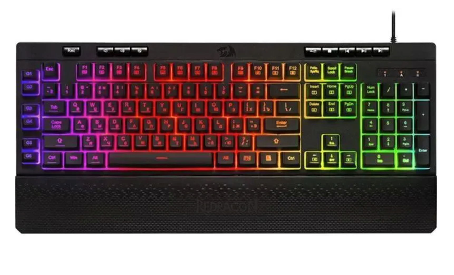 Клавиатура DEFENDER Redragon Shiva, проводная, USB, мембранная, черный. (77689)