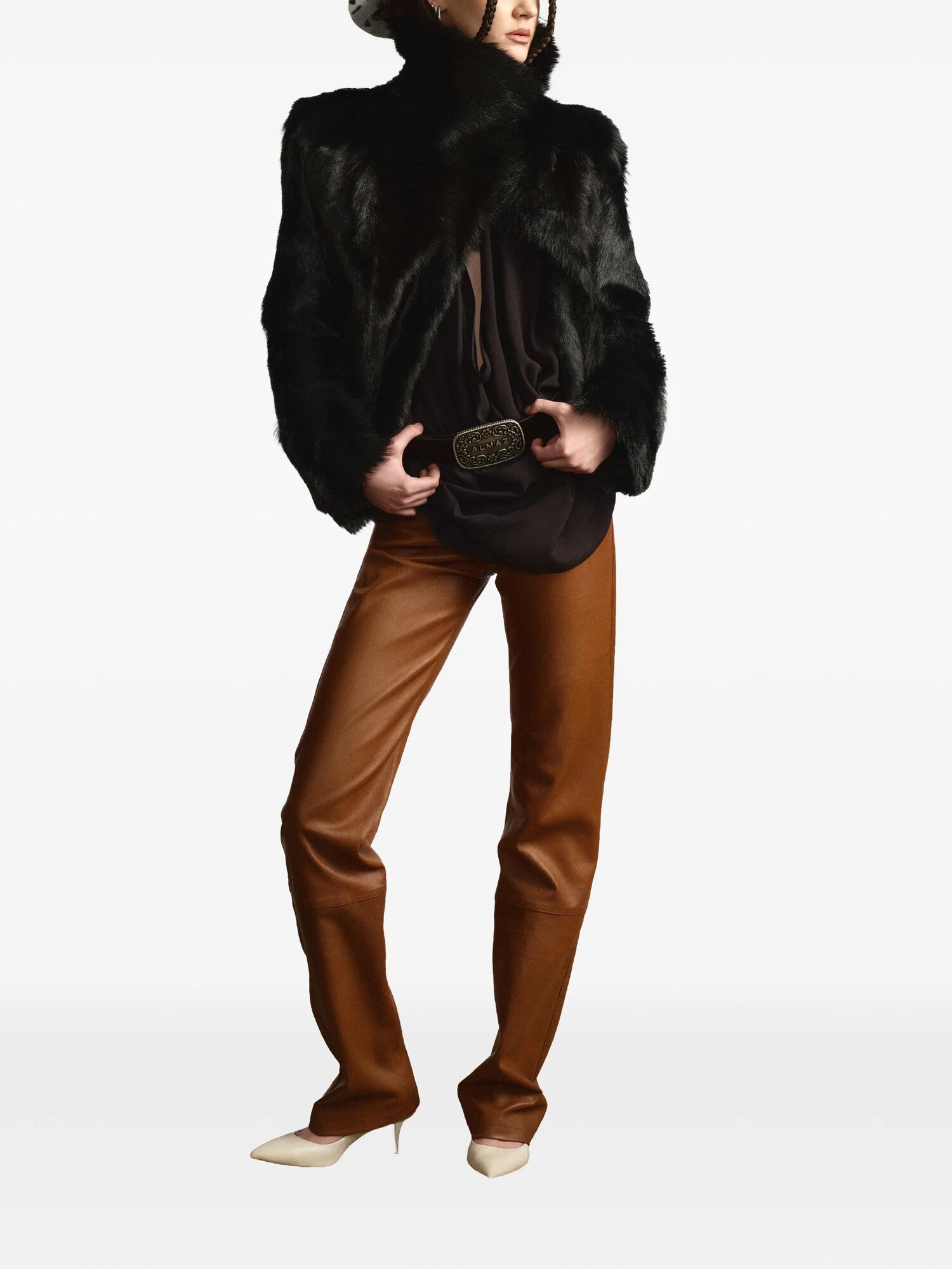 Куртка ALMAZ Dusk fur jacket, размер S, black/black — фото 1